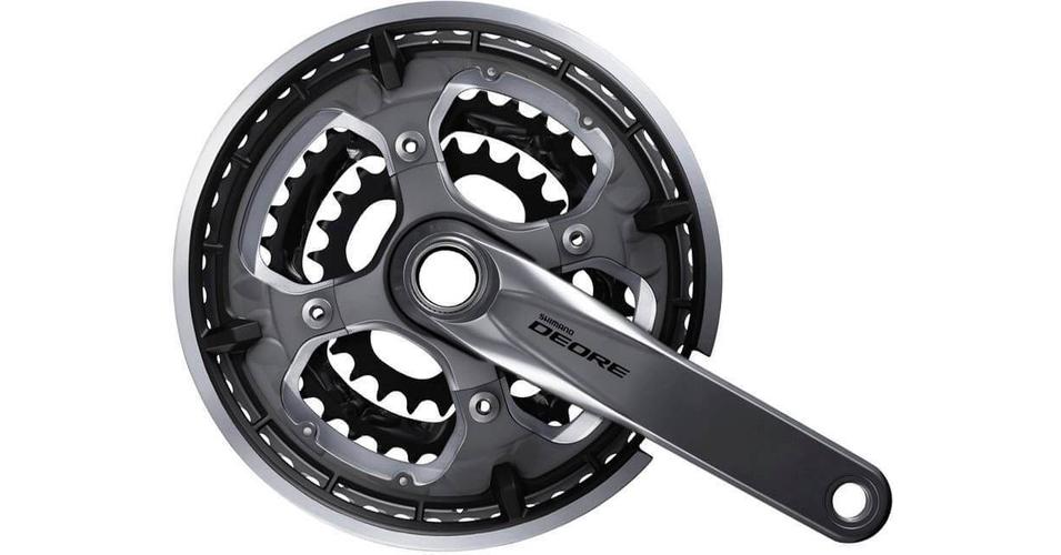 Shimano Deore FC-T6010 integrált tengelyes trekking hajtómű 175mm LV